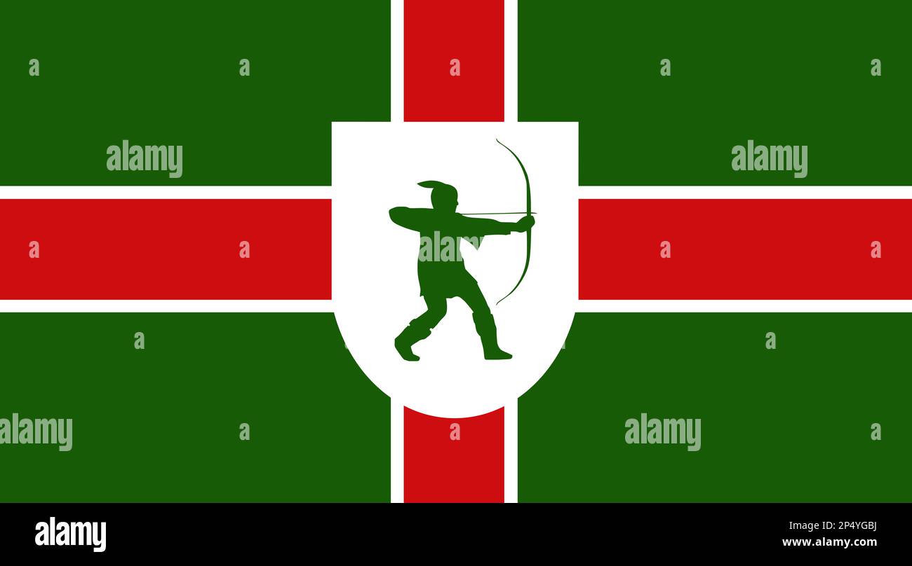 County flag of Nottinghamshire Stock Photo - Alamy
