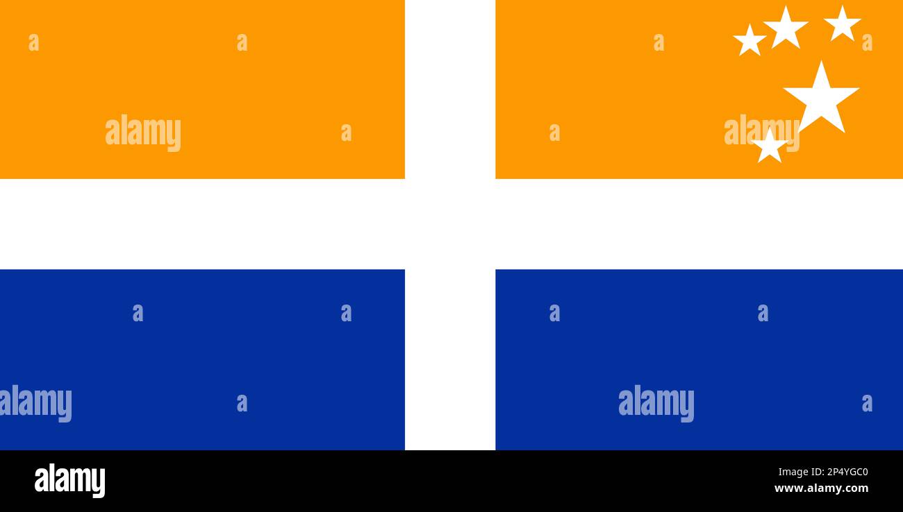 Flag of the Isles of Scilly Stock Photo - Alamy