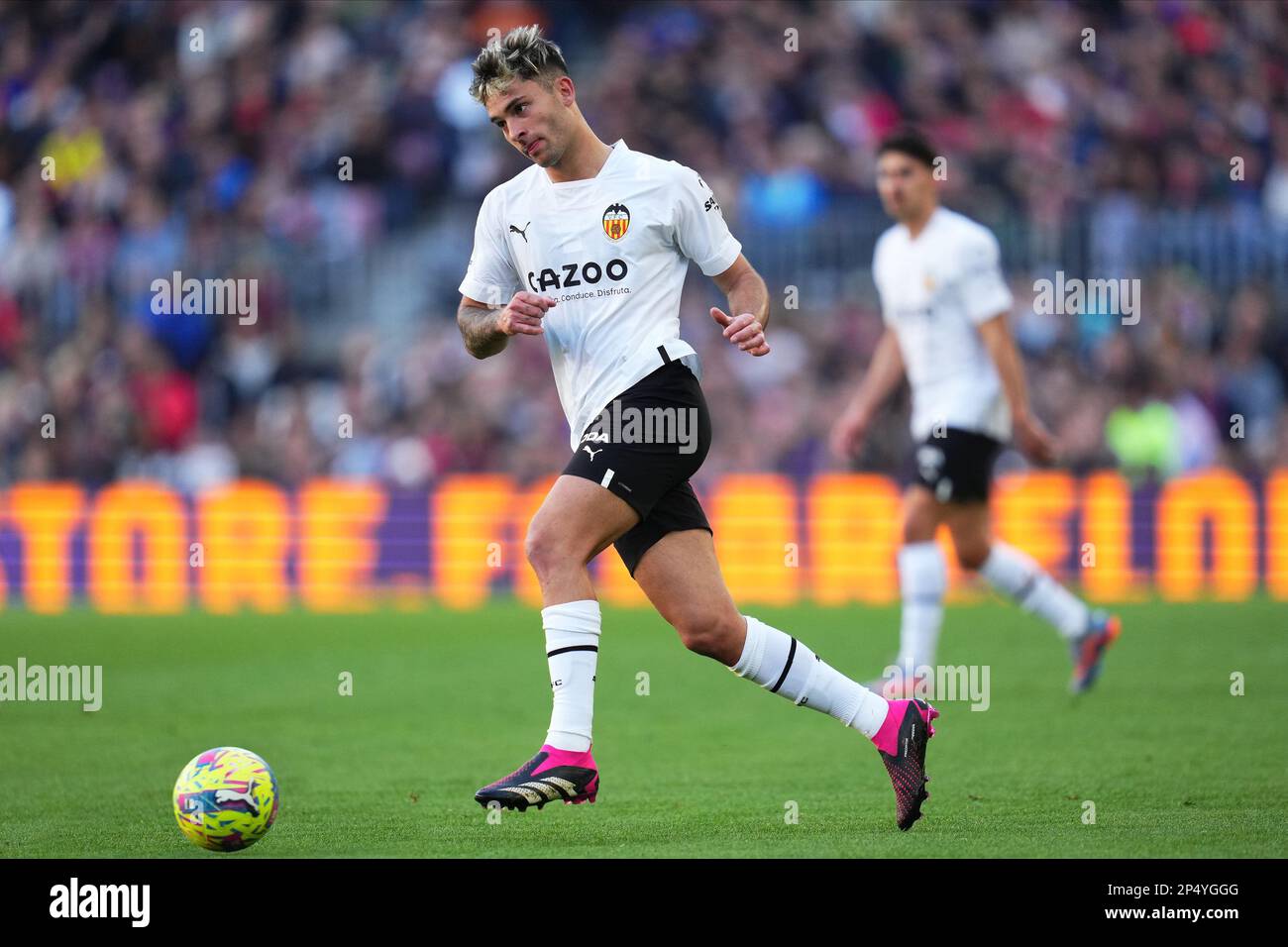 Barcelona, Spain, 05/03/2023, Hugo Duro of Valencia CF during the La ...
