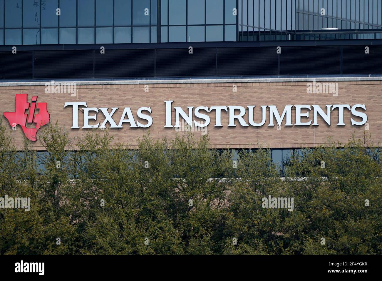 Texas Instruments offices are shown in Dallas, Friday, March 3, 2023 ...