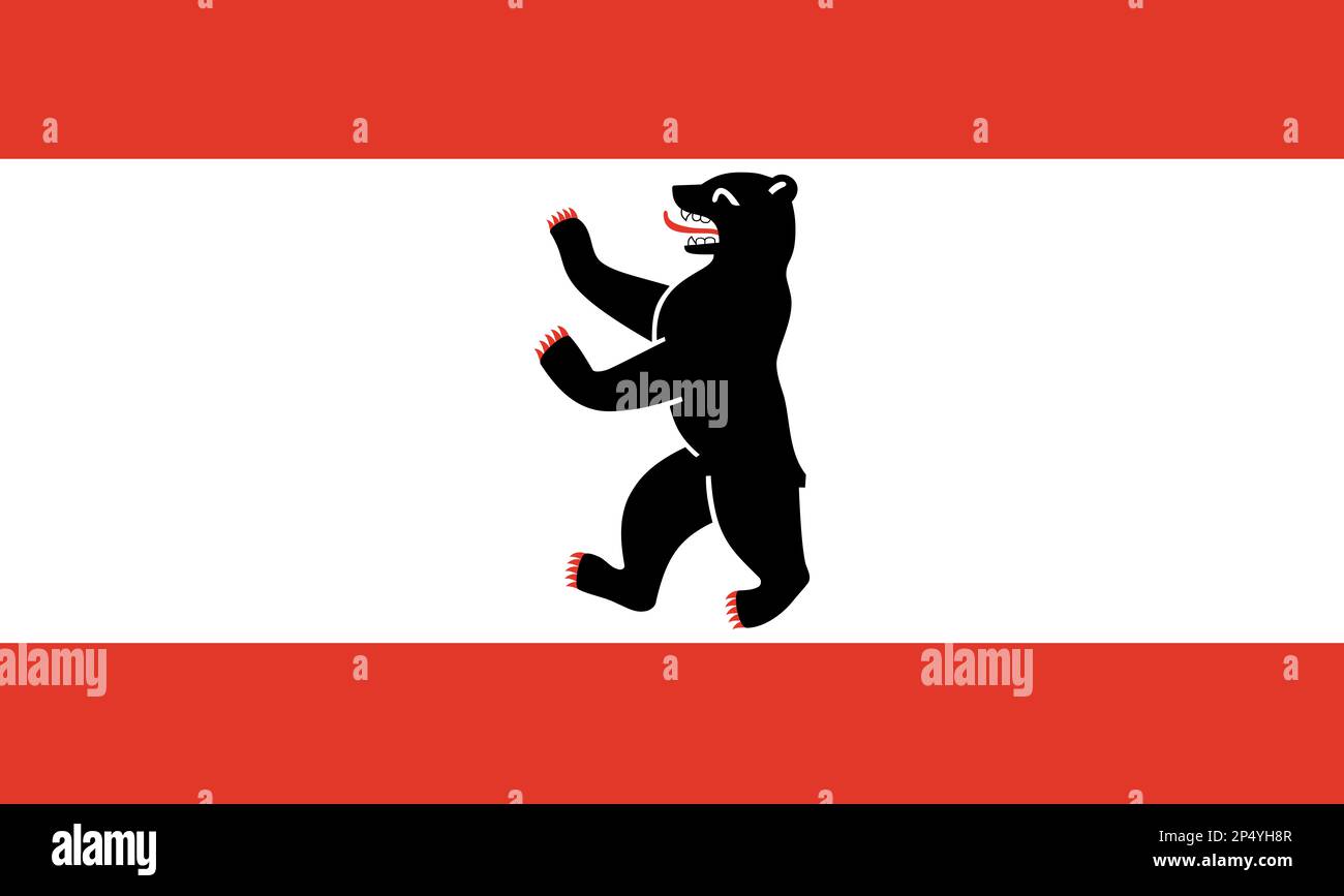 State flag of Berlin Stock Photo - Alamy