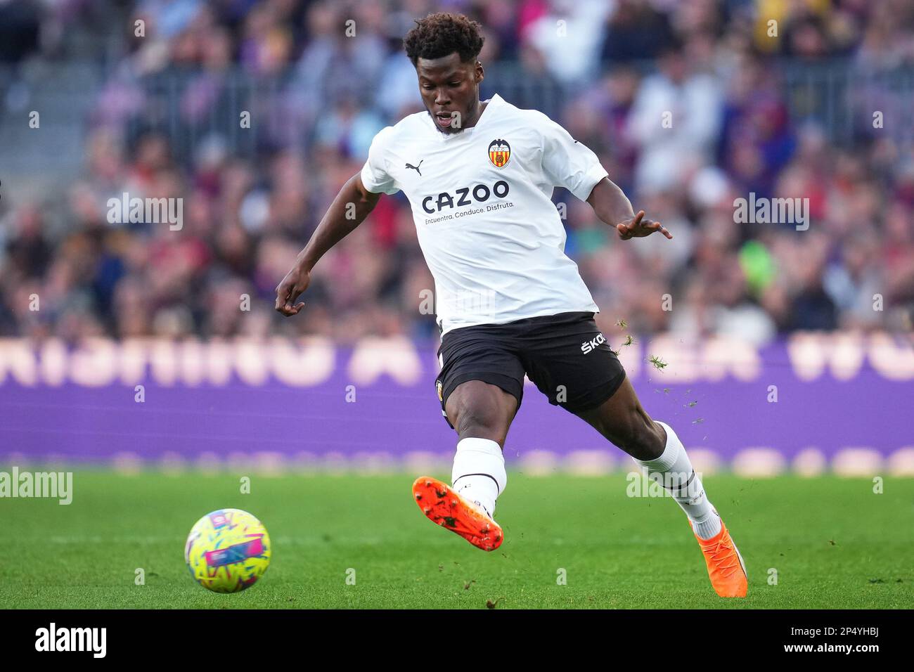 Barcelona, Spain, 05/03/2023, Yunus Musah of Valencia CF during the La ...