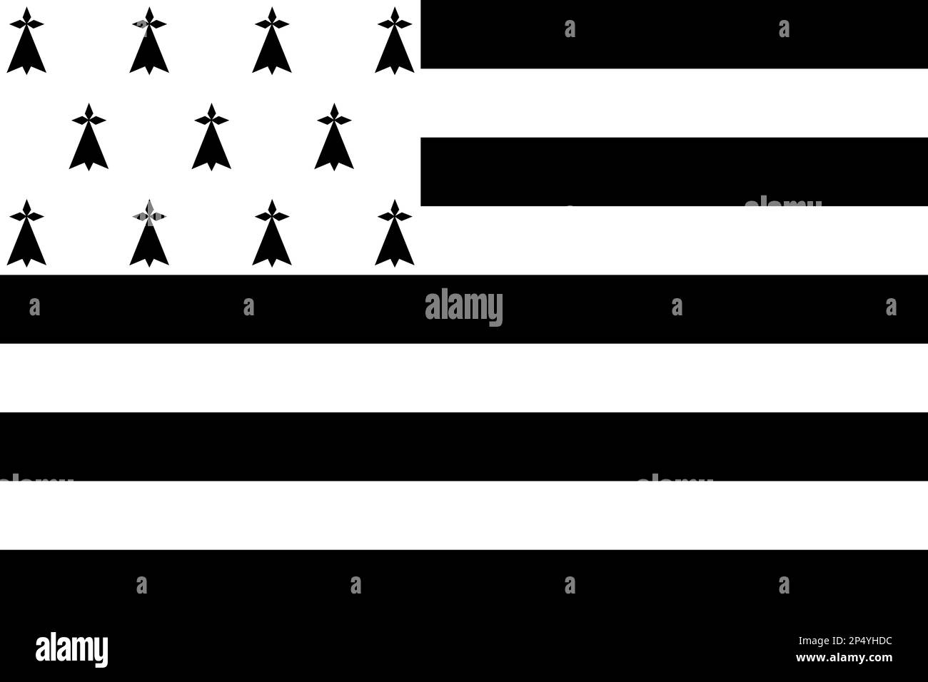 Brittany regional flag hi-res stock photography and images - Alamy