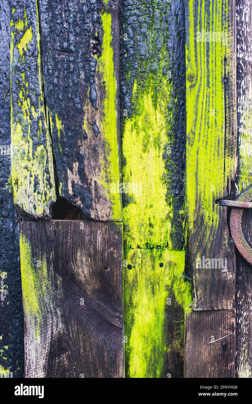 Rustic Old Wooden Wall Stock Photo - Alamy
