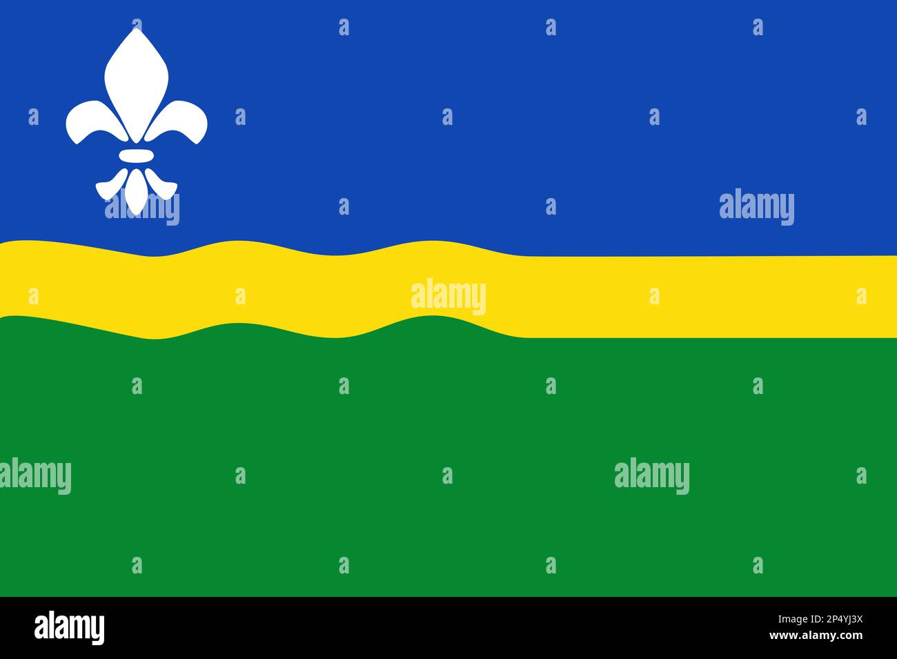 Provincial flag of Flevoland Stock Photo - Alamy