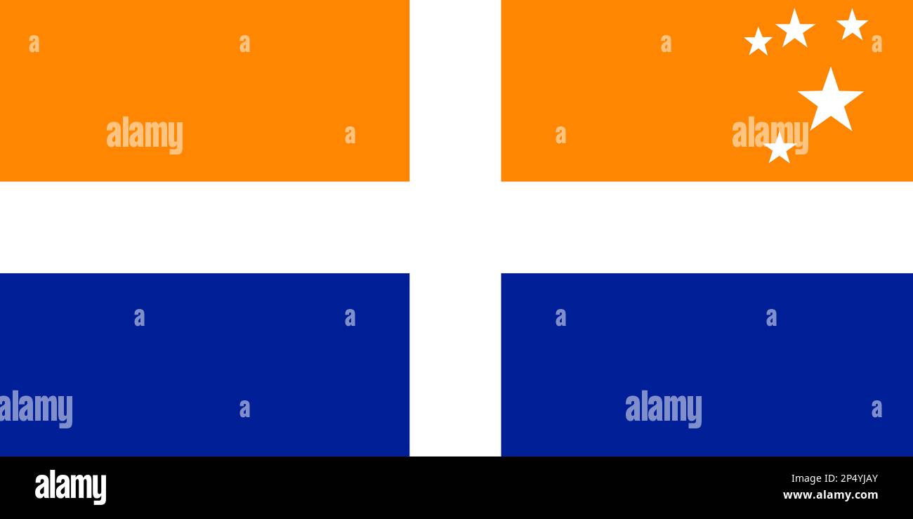 Flag of the Isle of Scilly Stock Photo - Alamy