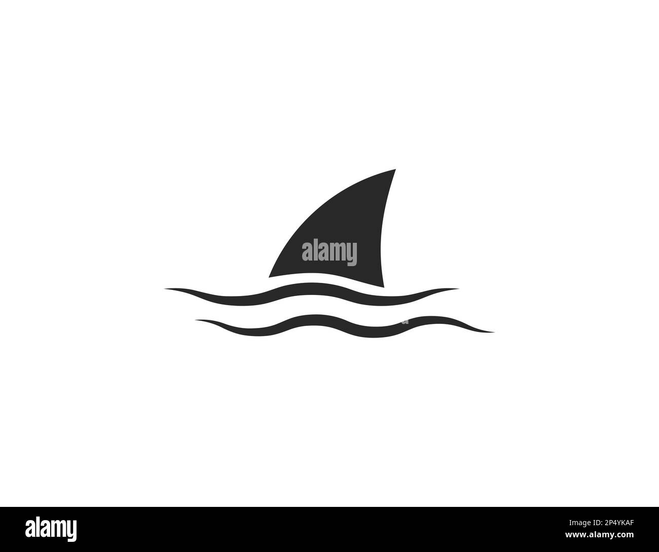 Shark fin, wave icon. Vector illustration Stock Vector Image & Art - Alamy