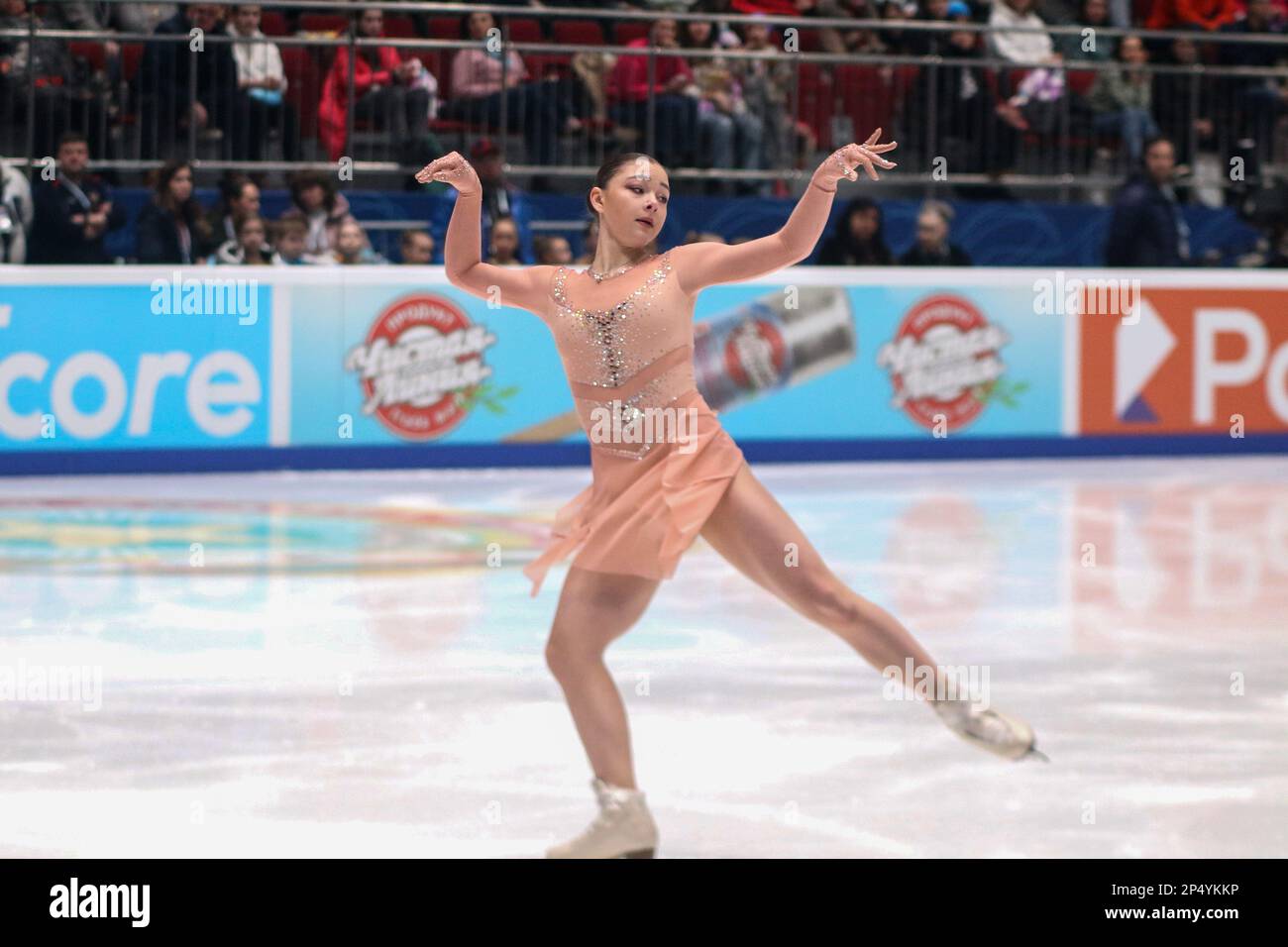 Saint Petersburg, Russia. 05th Mar, 2023. Sofia Samodelkina performs during the rental of Women ...