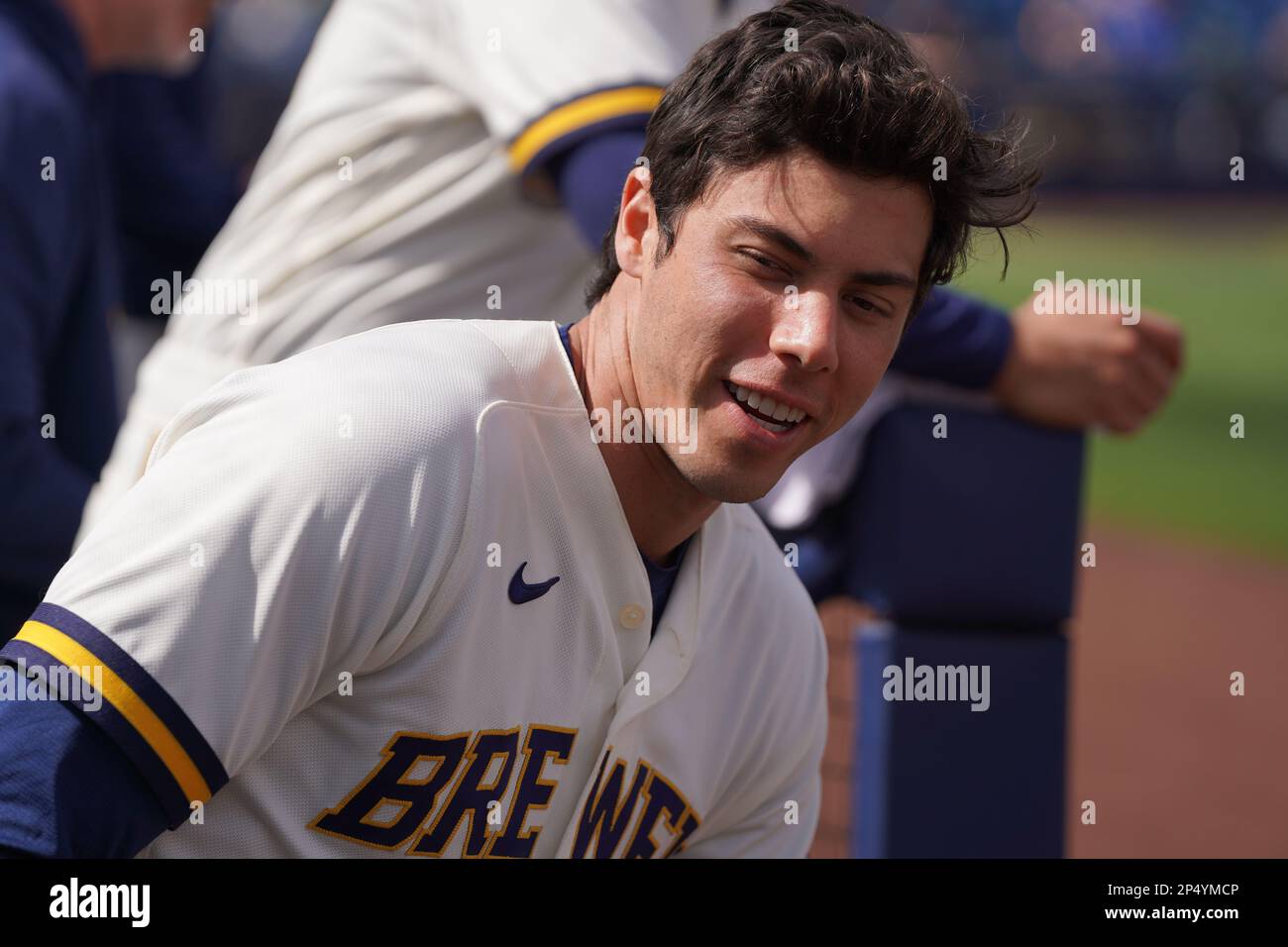Milwaukee Brewers Outfielder, Christian Yelich, at American Family ...