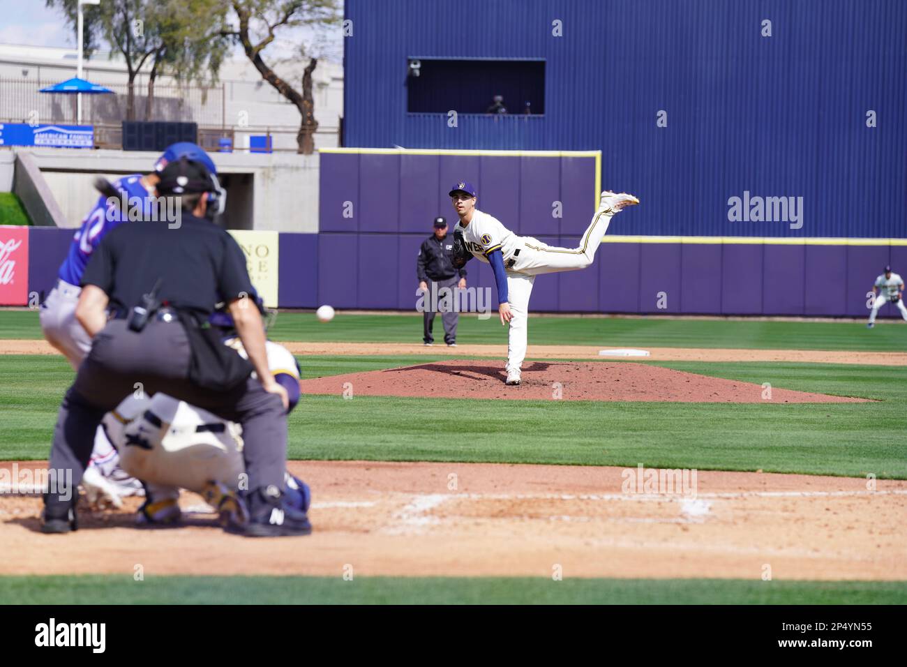 Milwaukee Brewers Right Handed Relief Pitcher, Robert Gasser, at ...