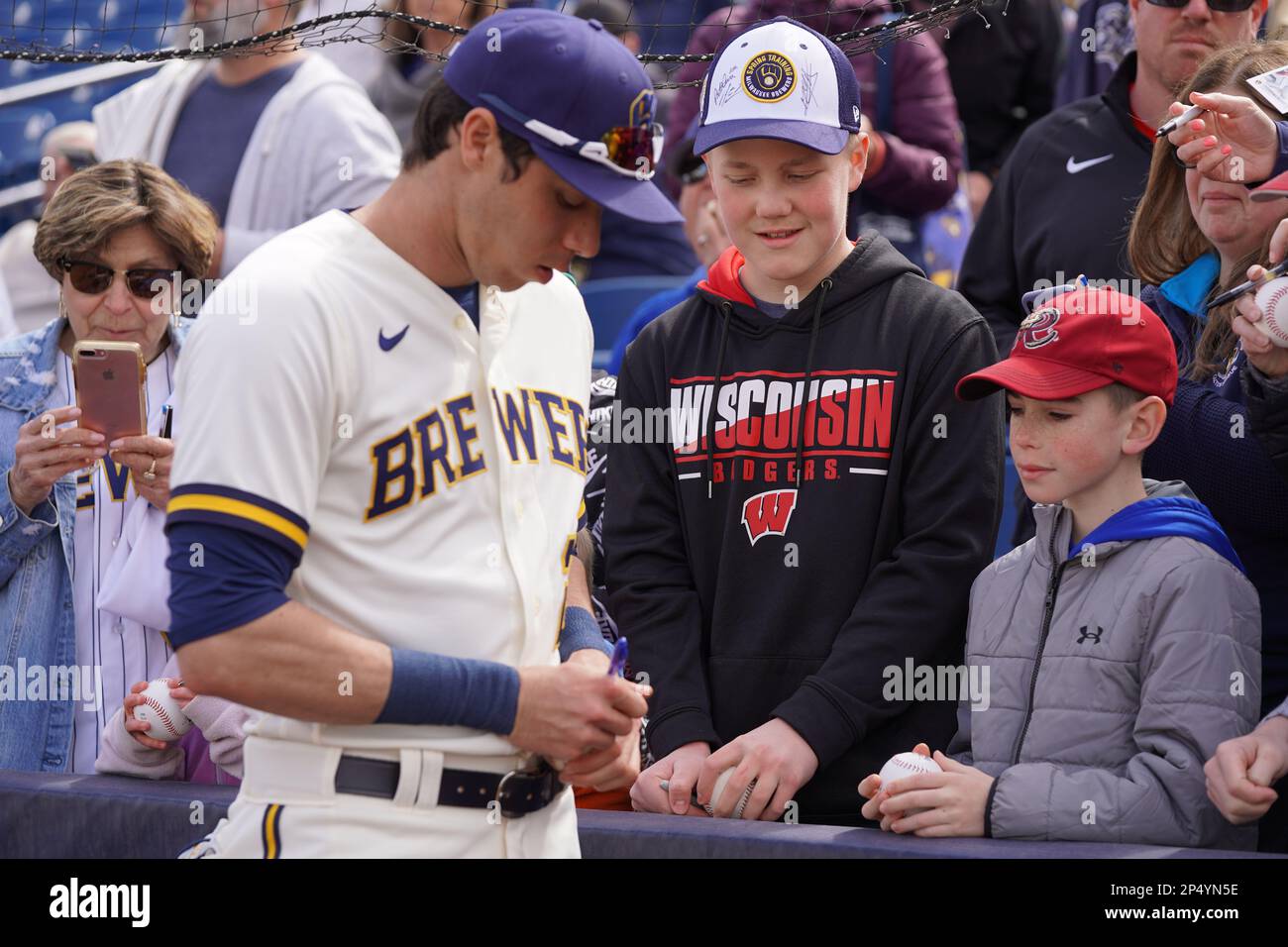 Milwaukee Brewers Outfielder, Christian Yelich, at American Family ...