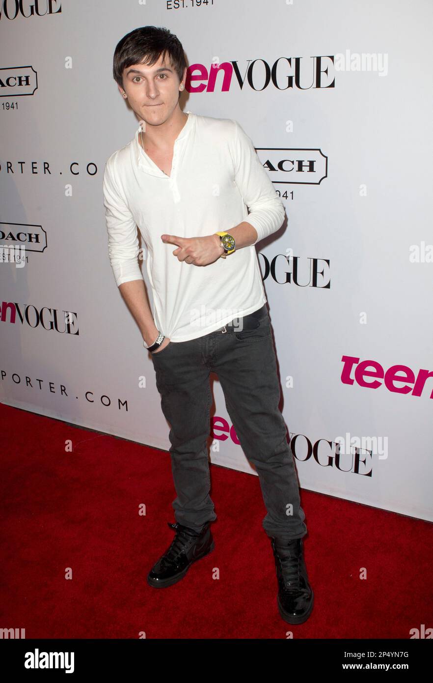 Mitchel Musso attends the 9th annual Teen Vogue's Young Hollywood party ...