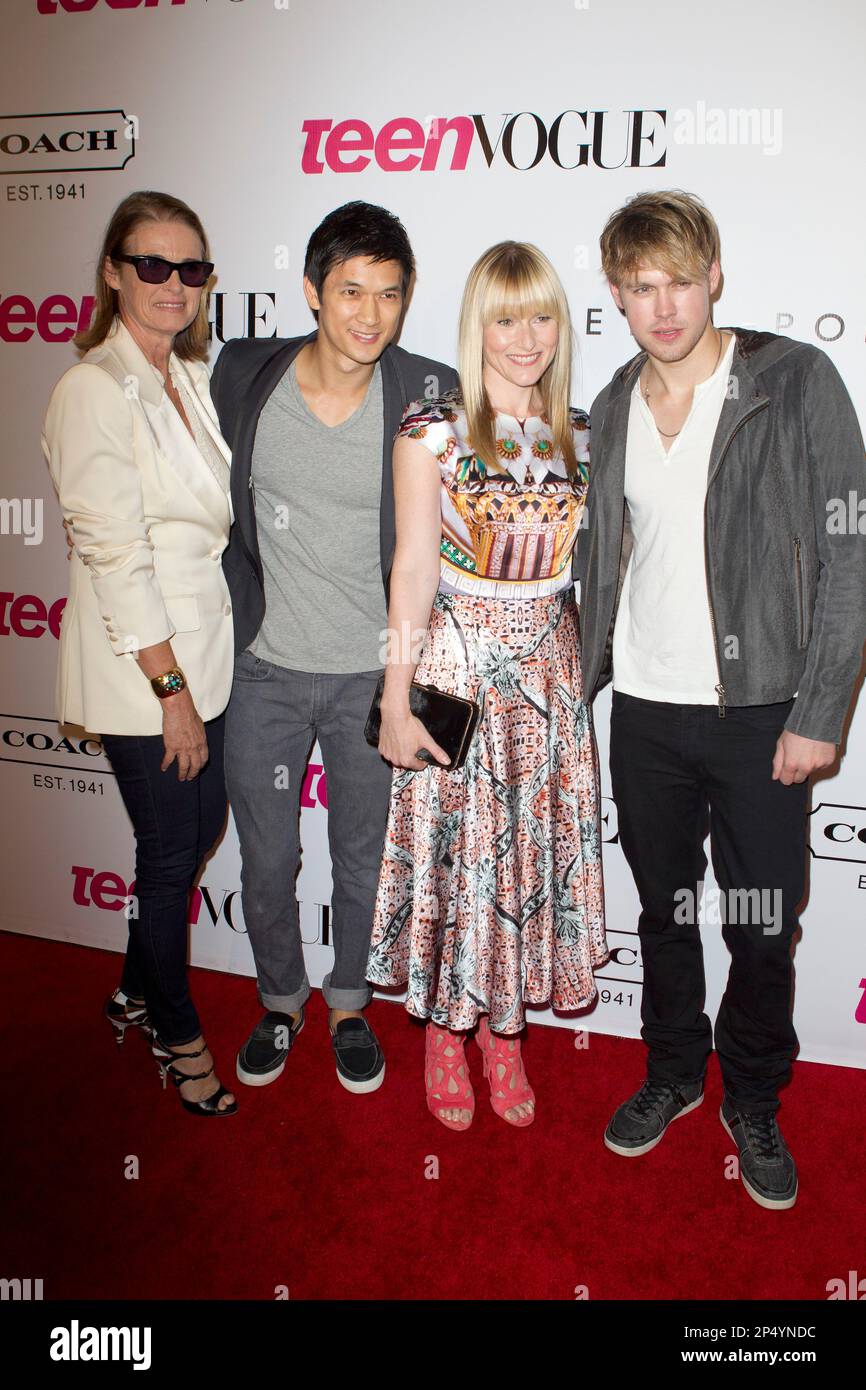 (L-R) Lisa Love, Harry Shum Jr. , Amy Astley and Chord Overstreet ...