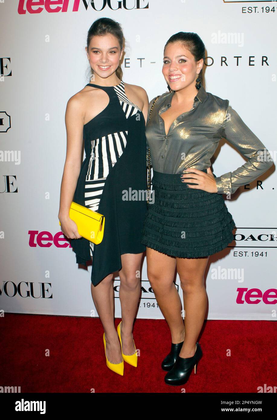 Hailee Steinfeld (L) and Hannah Kleinick attend the 9th annual Teen ...