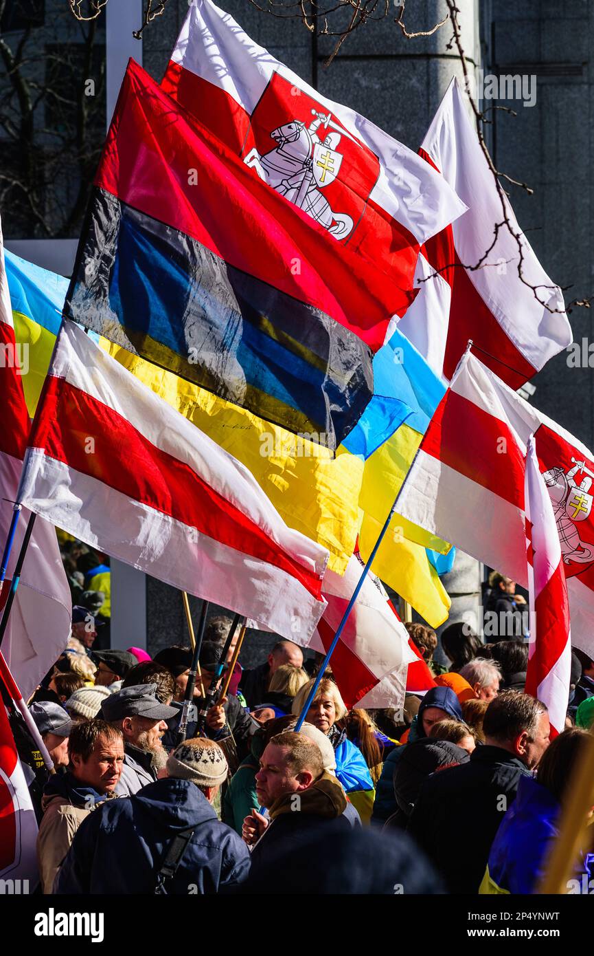 Demonstration against Putin and the war in ukraine in Brussels ...