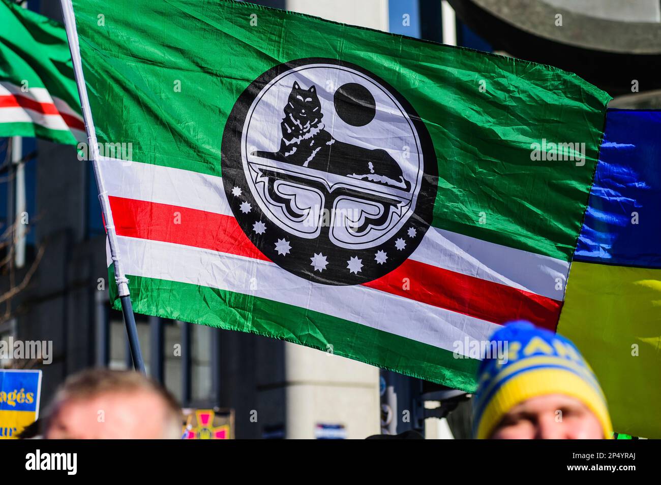 Demonstration against Putin and the war in ukraine in Brussels - Flag ...