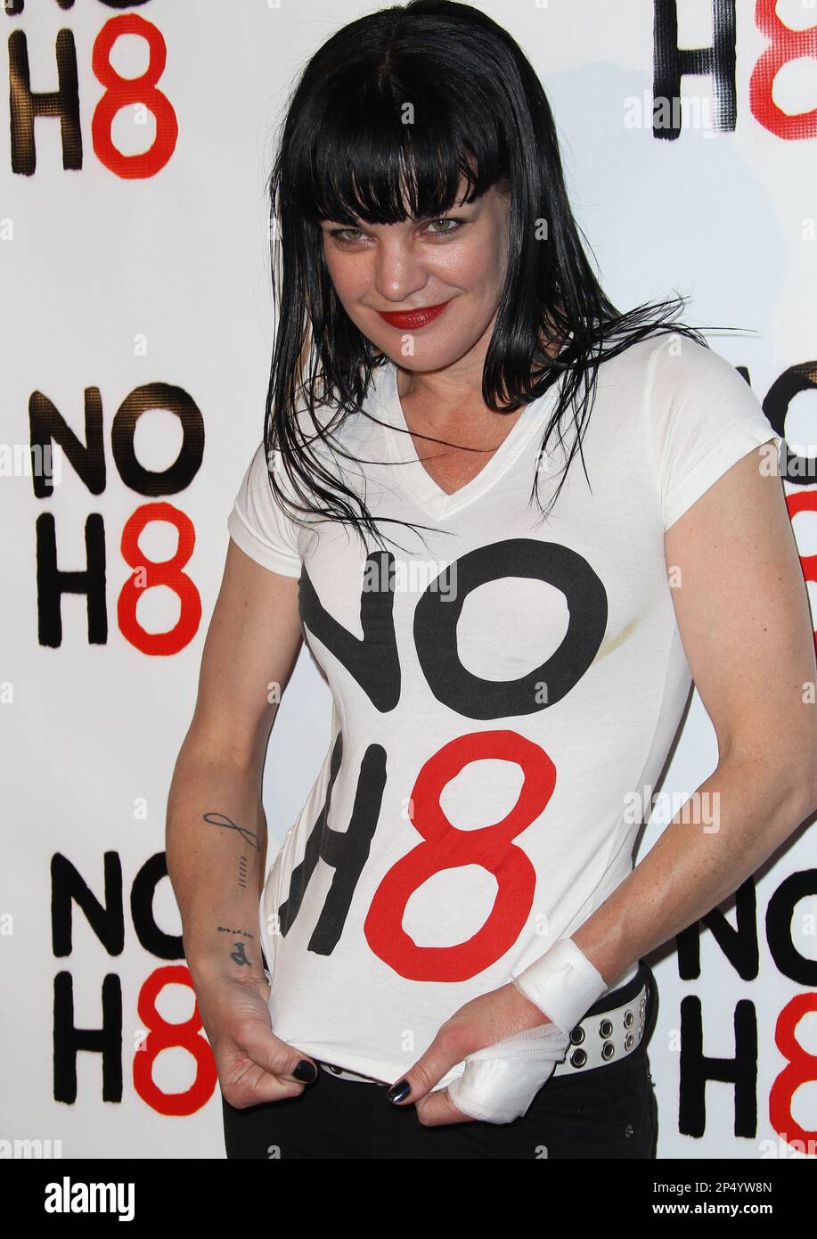 Pauley Perrette attends the NOH8 Campaign's 3 Year Anniversary ...
