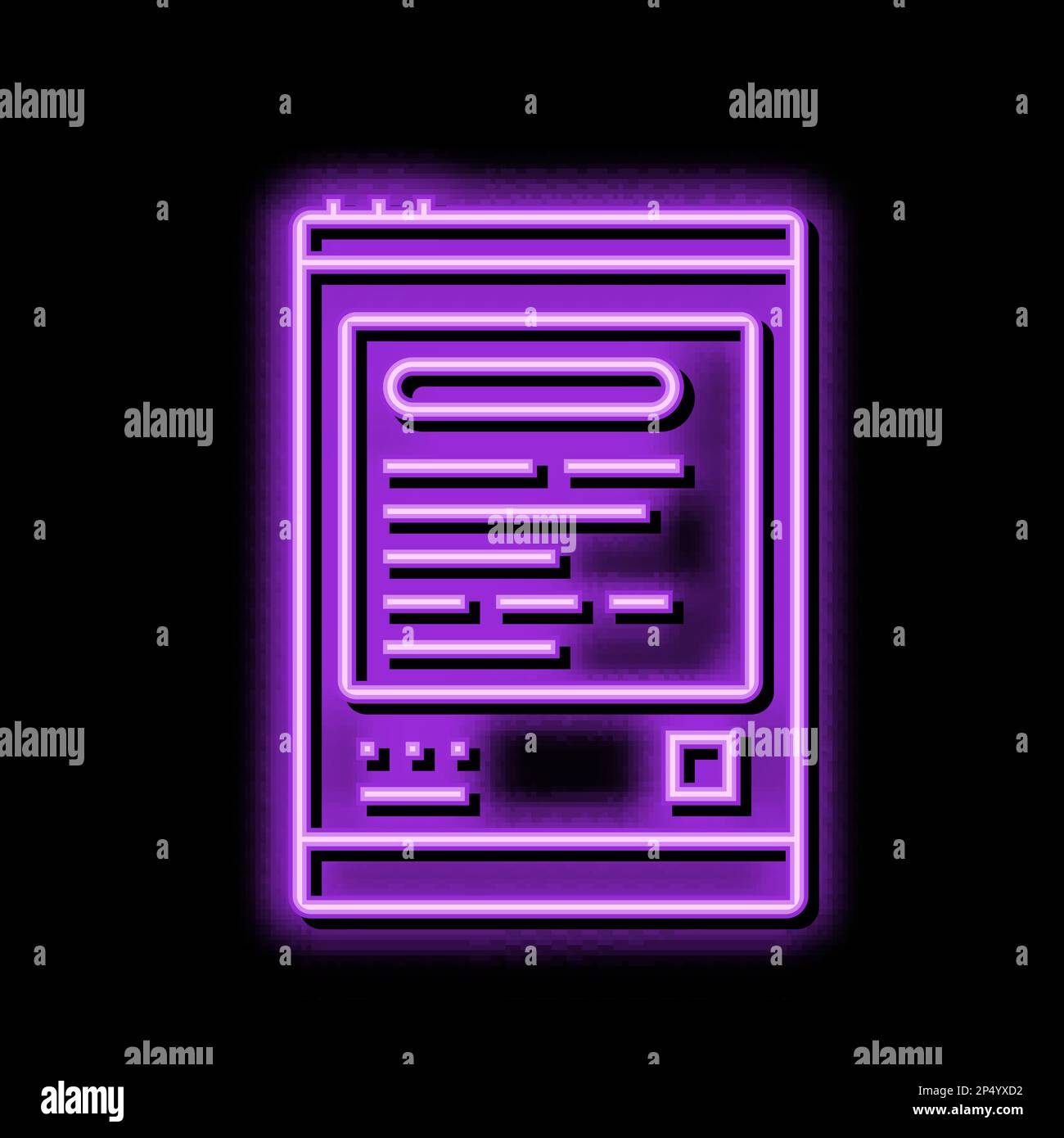 mobile battery neon glow icon illustration Stock Vector Image & Art - Alamy
