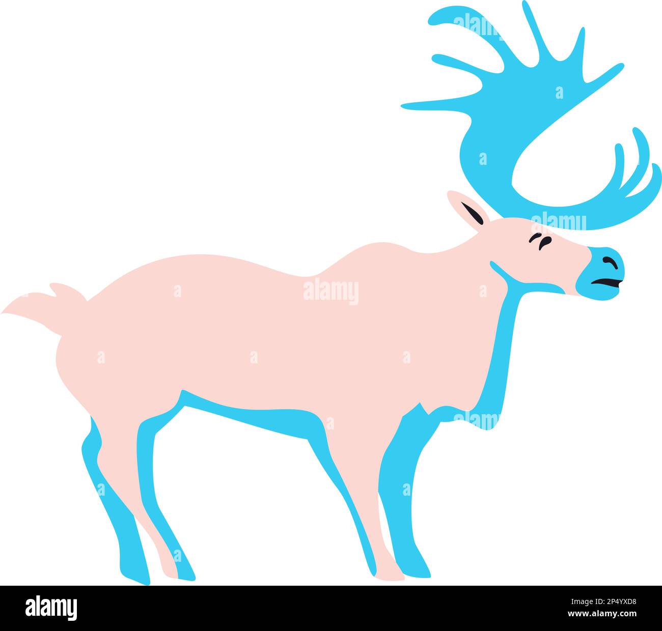 flat moose design Stock Vector Image & Art - Alamy