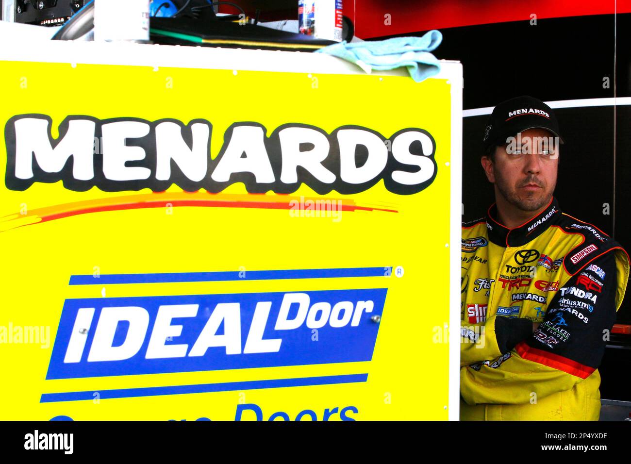 Matt Crafton during practice for the NASCAR Truck Series Lucas Oil 150 ...