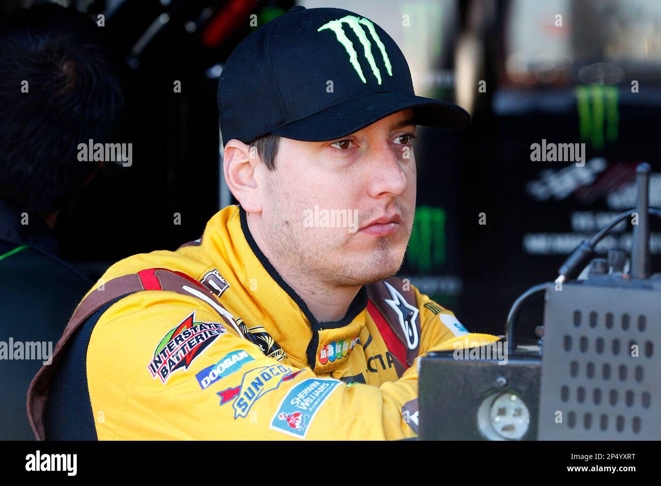 Kyle Busch during practice for the NASCAR Nationwide Series Service ...