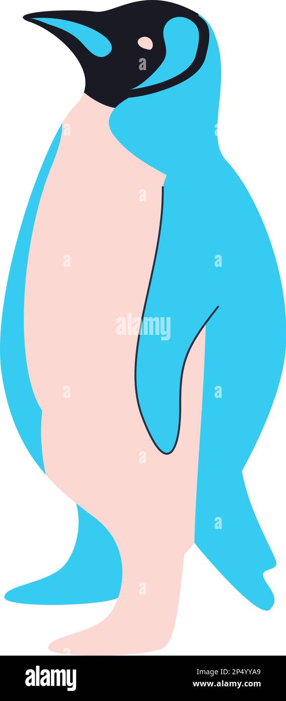 flat penguin illustration Stock Vector Image & Art - Alamy