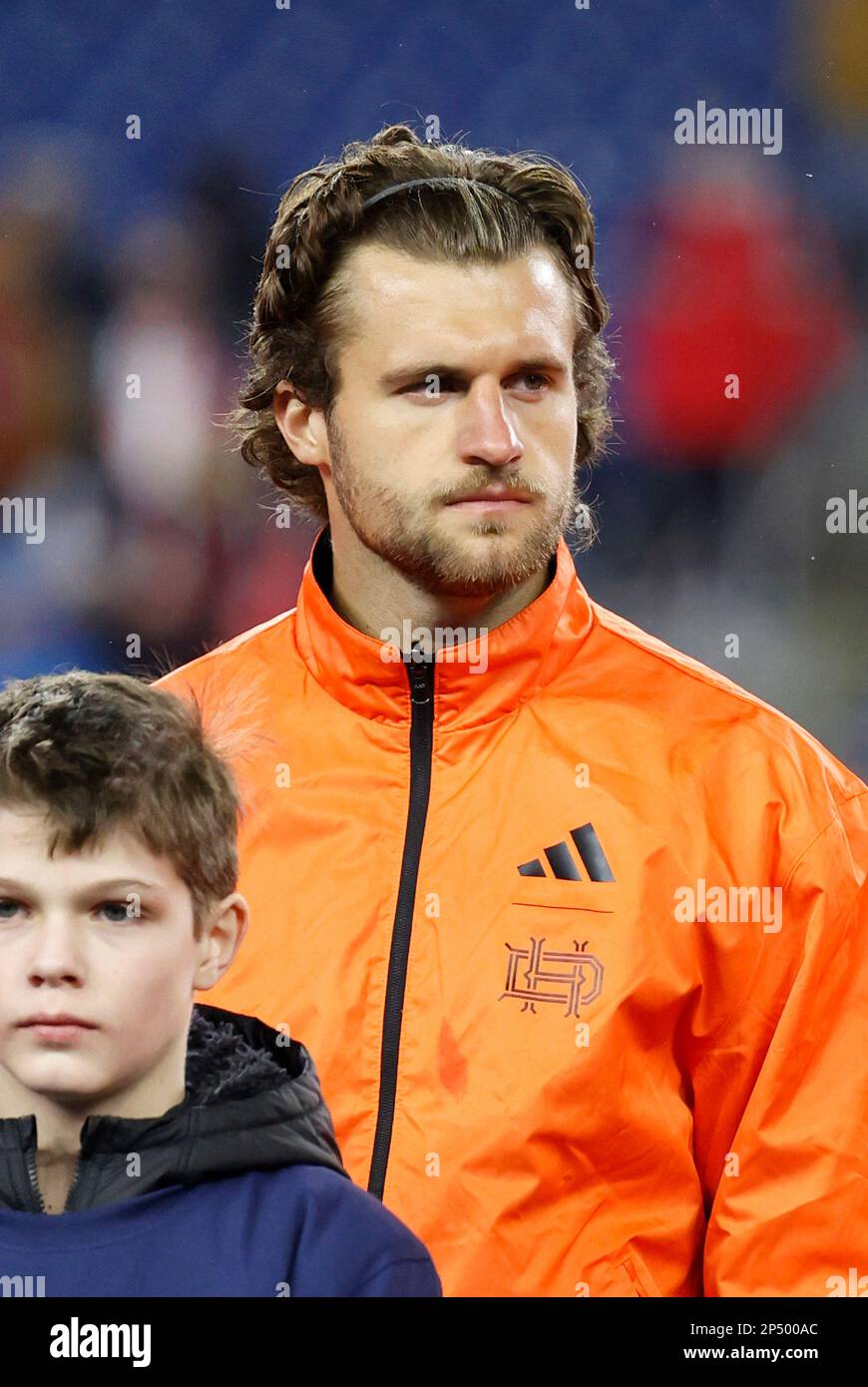 FOXBOROUGH, MA - MARCH 04: Houston Dynamo defender Ethan Bartlow (4 ...