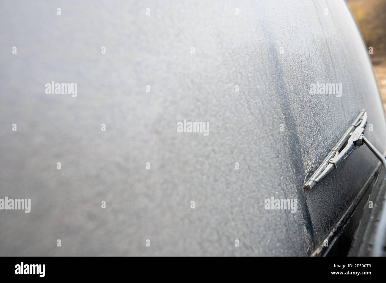 Dirty car rear window. Adventure background. Detail of dirty off-road ...