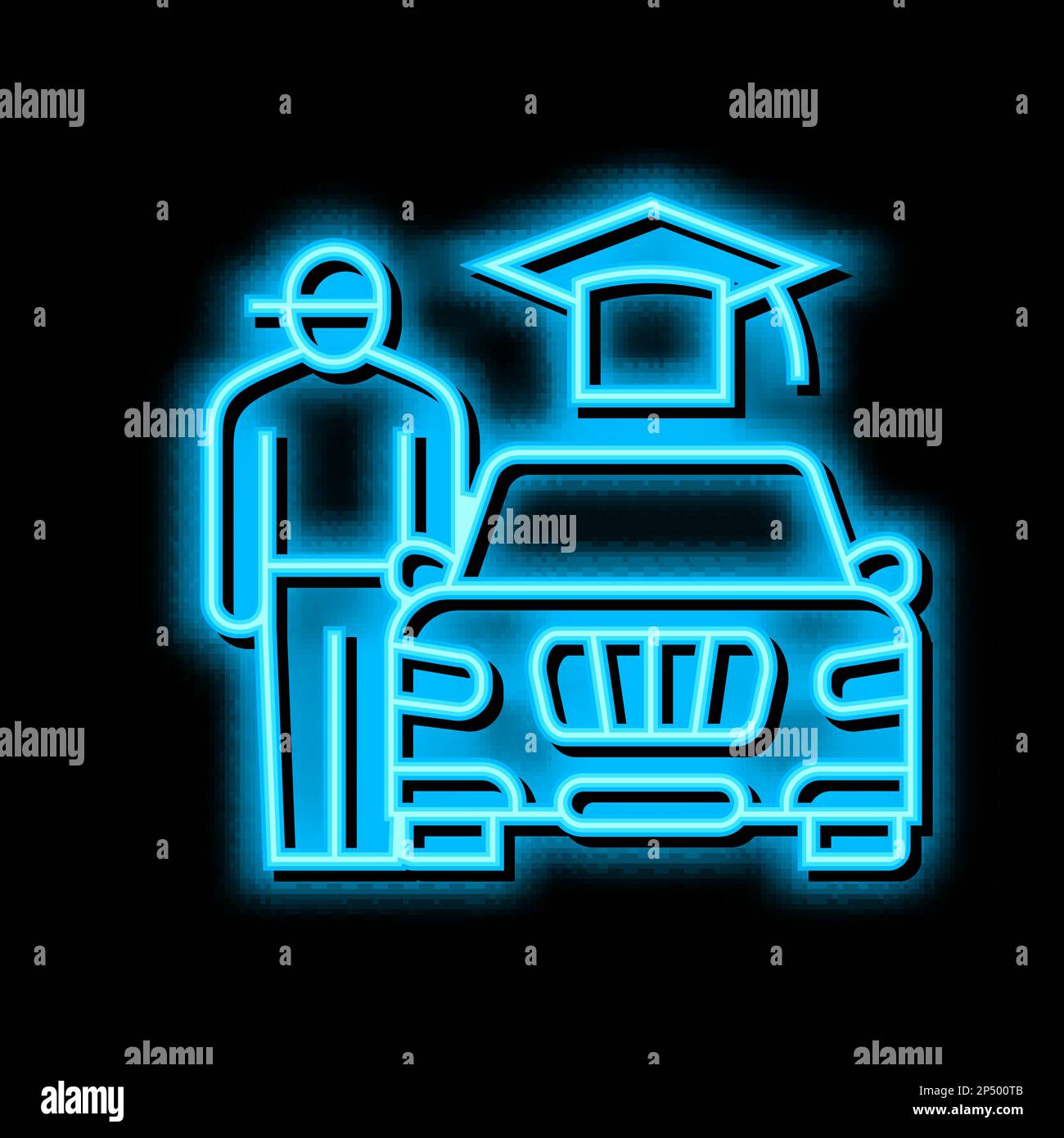 Driving school lessons Stock Vector Images - Alamy