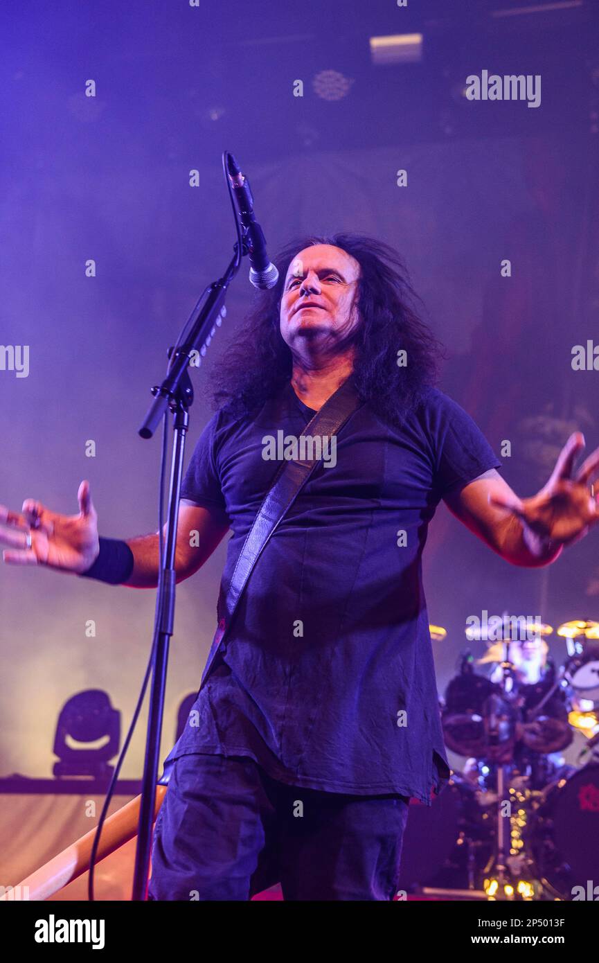 The german hard-rock and trash metal band Kreator performs live in ...