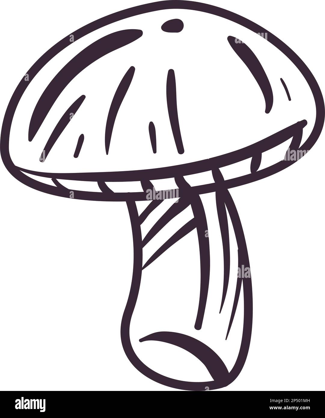 flat mushroom design Stock Vector Image & Art - Alamy