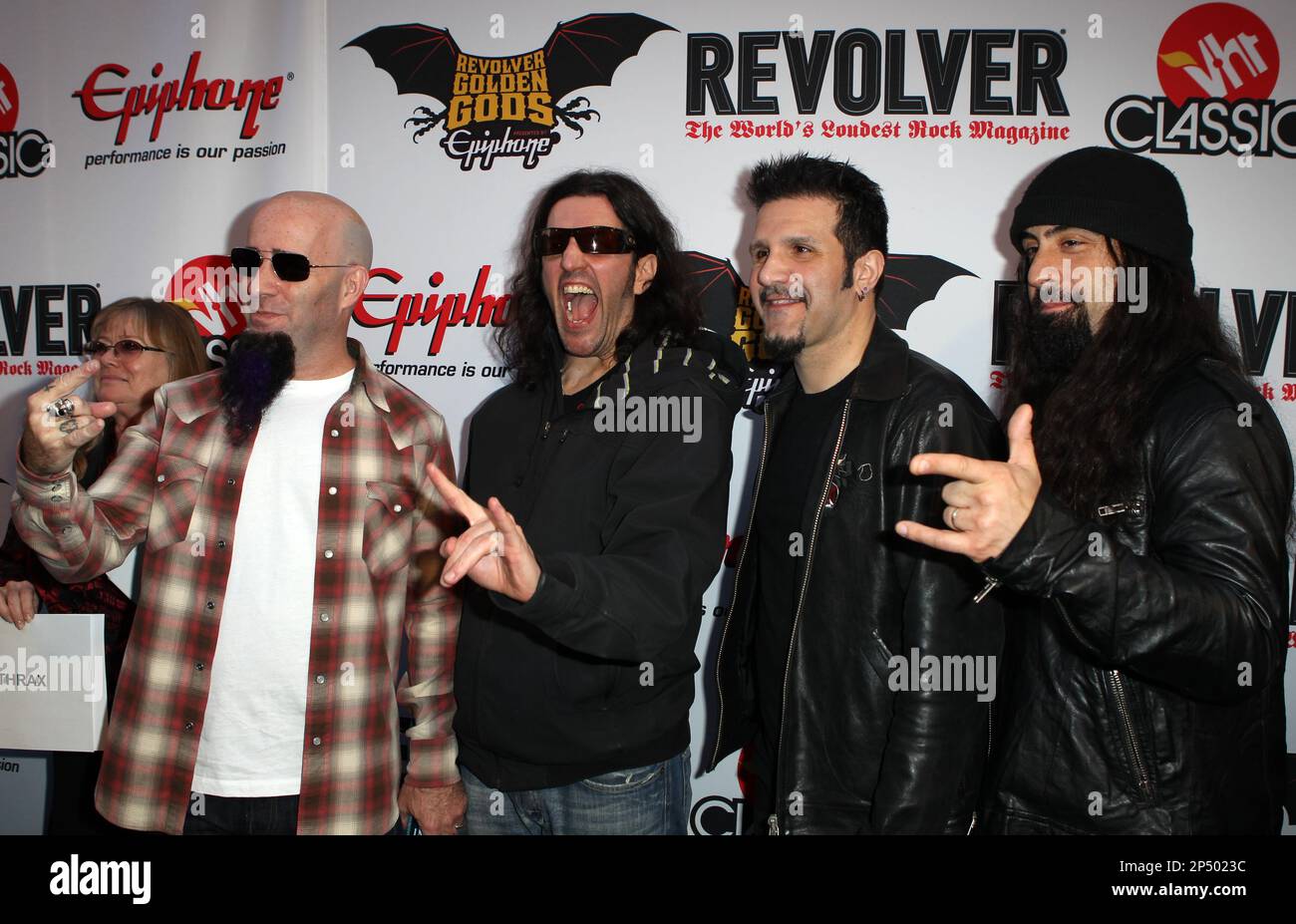Anthrax arrives at the 3rd Annual Revolver Golden God Awards held at ...