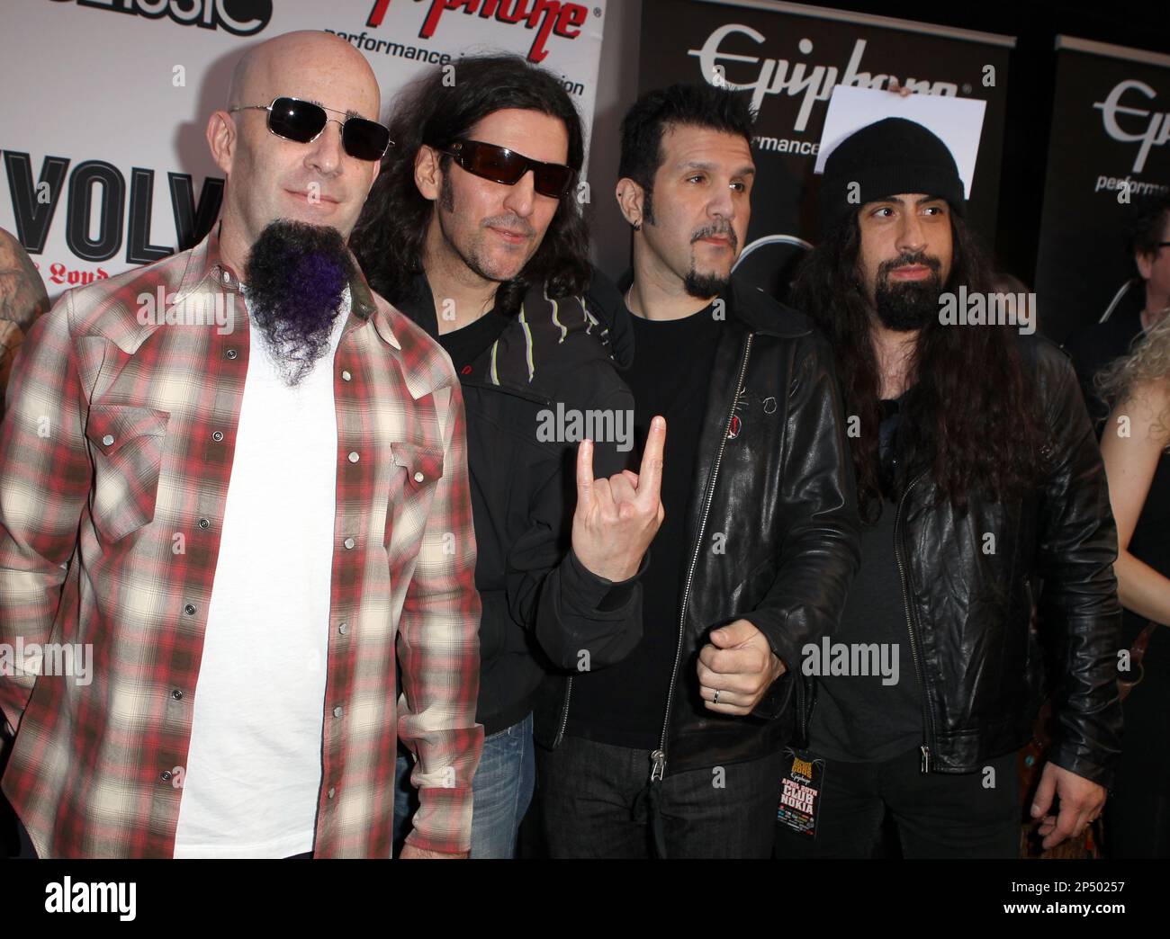 Anthrax arrives at the 3rd Annual Revolver Golden God Awards held at ...