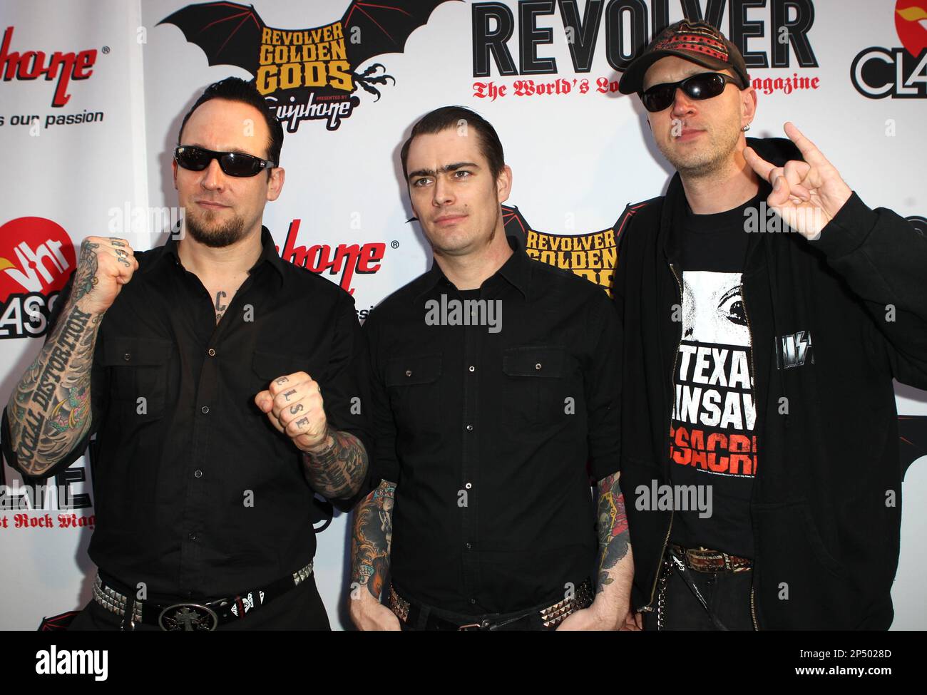 Volbeat arrives at the 3rd Annual Revolver Golden God Awards held at ...