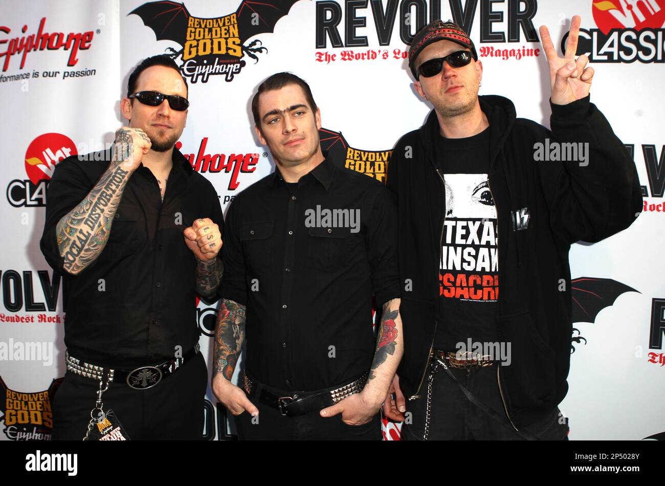 Volbeat arrives at the 3rd Annual Revolver Golden God Awards held at ...