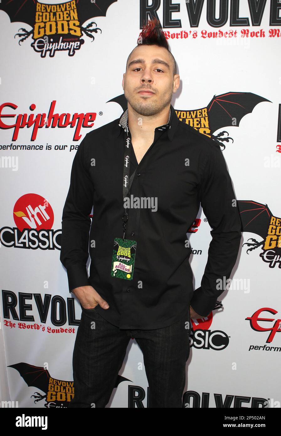 MMA star Dan "The Outlaw" Hardy arrives at the 3rd Annual Revolver ...