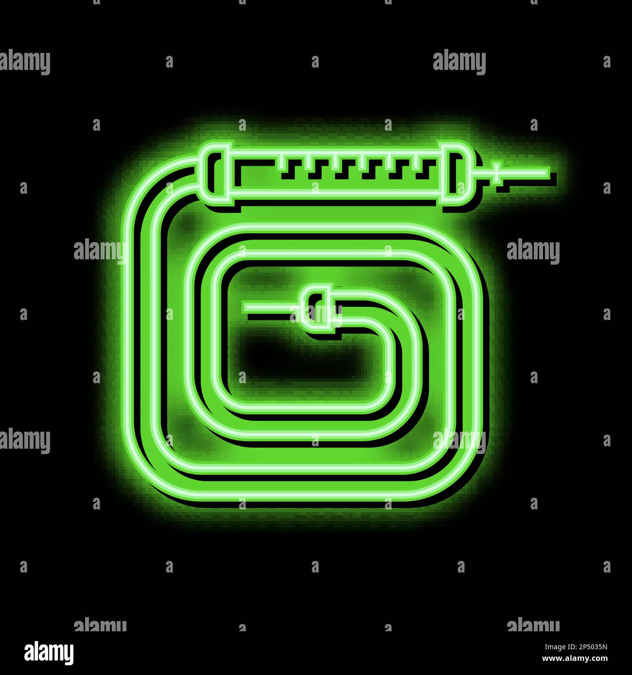 classic hookah hose neon glow icon illustration Stock Vector Image ...