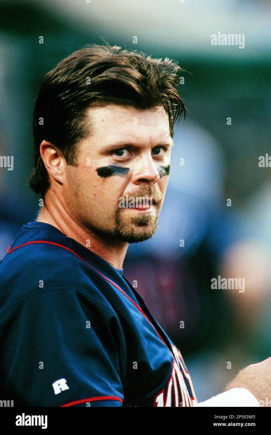 Ron Coomer of the Minnesota Twins during a game against the Anaheim ...