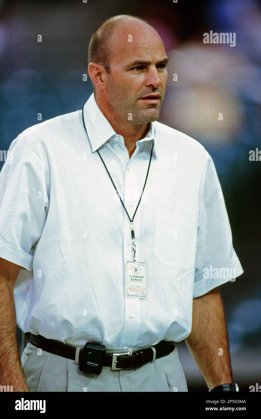 Kirk Gibson of the Detroit Tigers during a game against the Anaheim ...