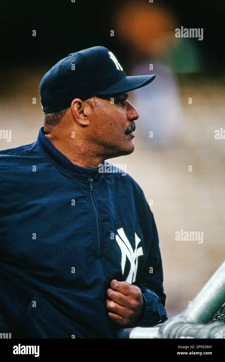 New York Yankees coach Chris Chambliss before a game against the Los ...
