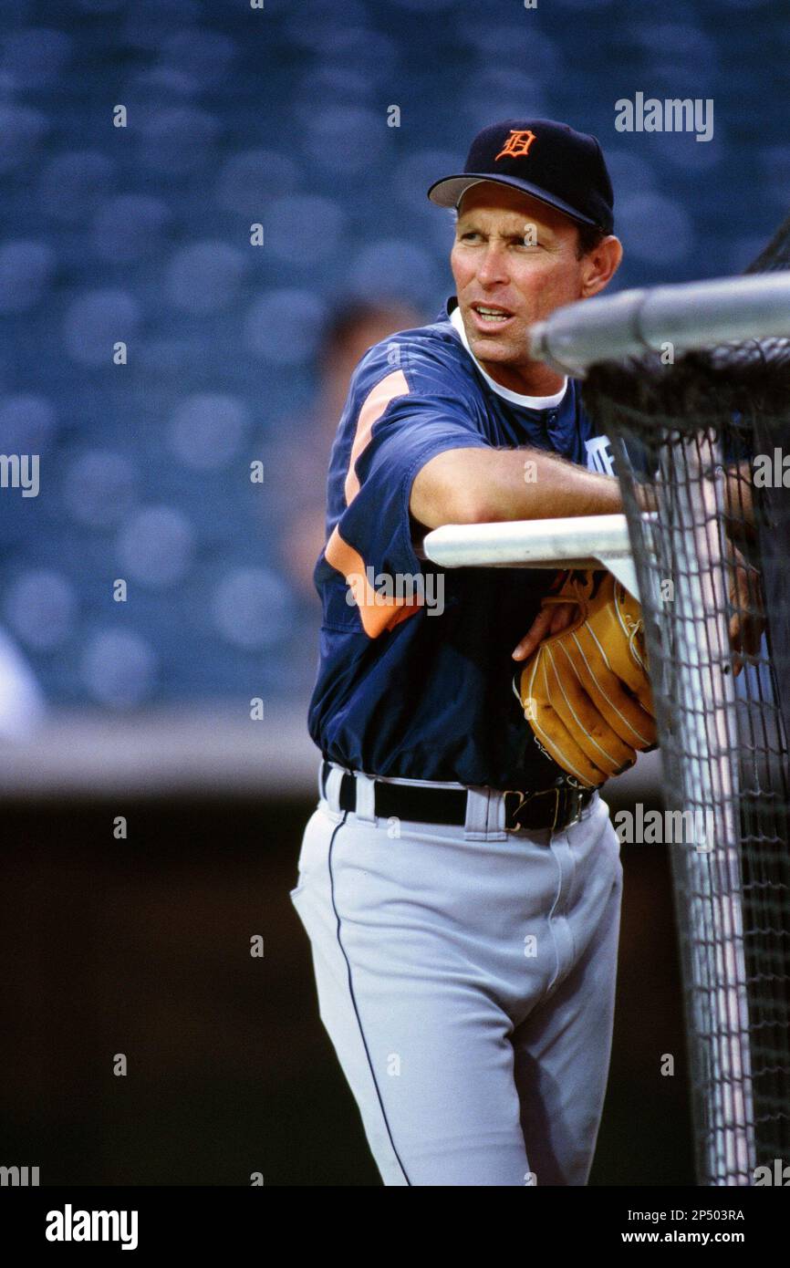 Detroit Tigers coach Alan Trammell during a game against the Anaheim ...