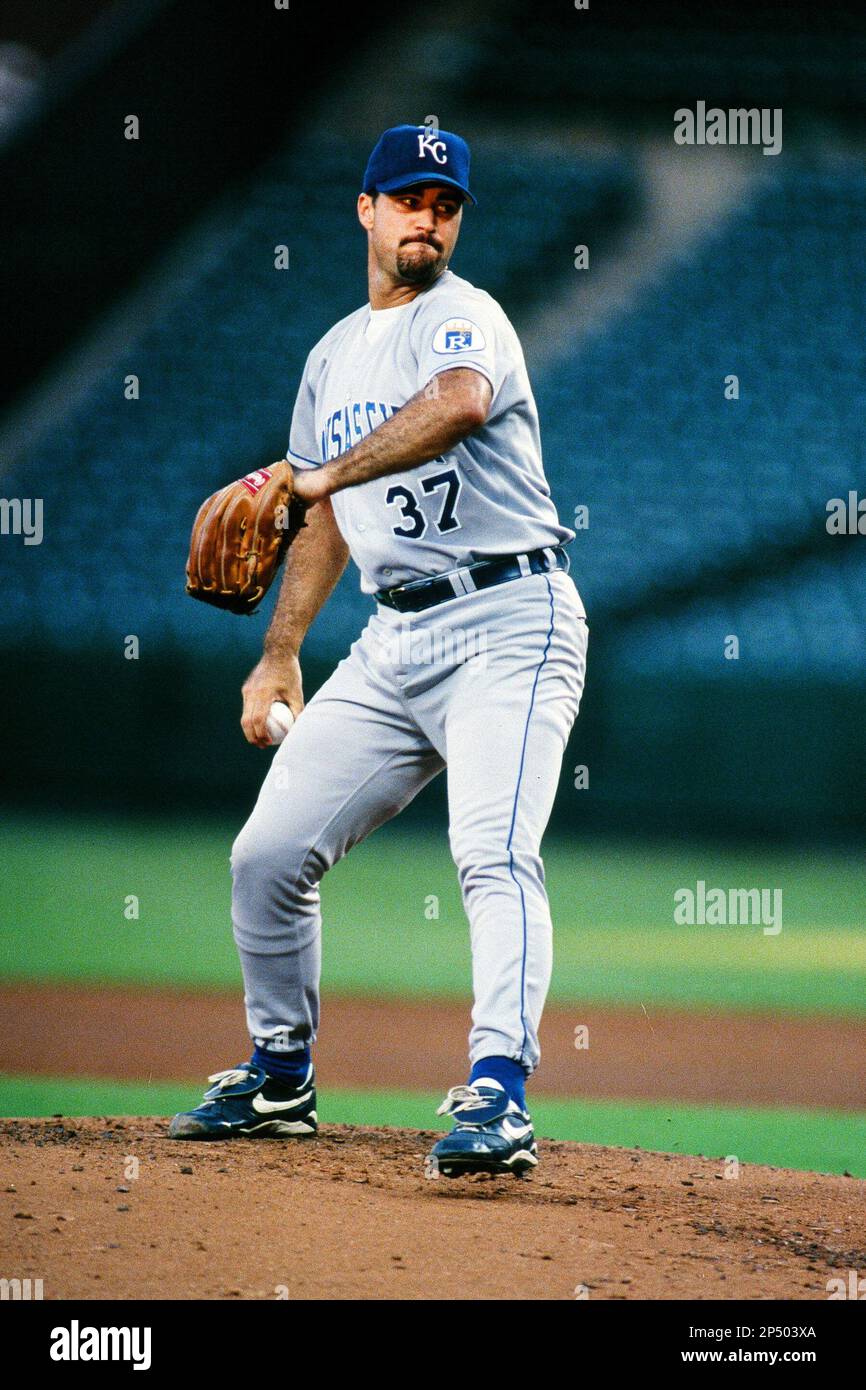 Jeff Suppan of the Kansas City Royals during a game against the Anaheim ...