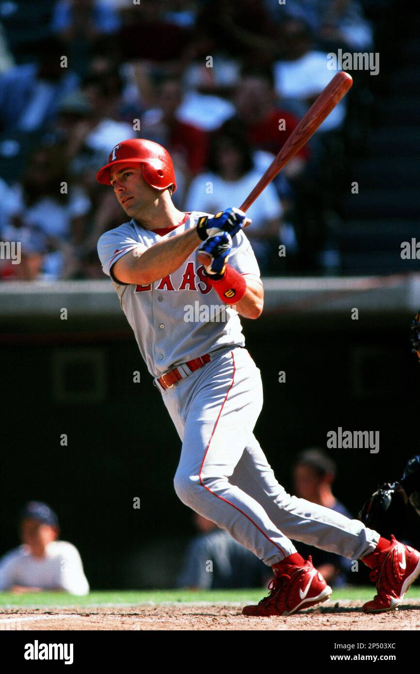 Todd Zeile of the Texas Rangers during a game against the Los Angeles ...
