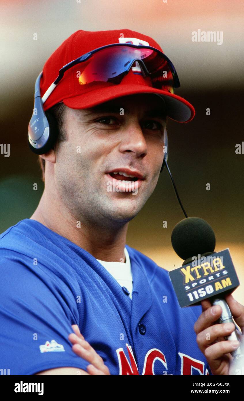 Todd Zeile of the Texas Rangers during a game against the Los Angeles ...