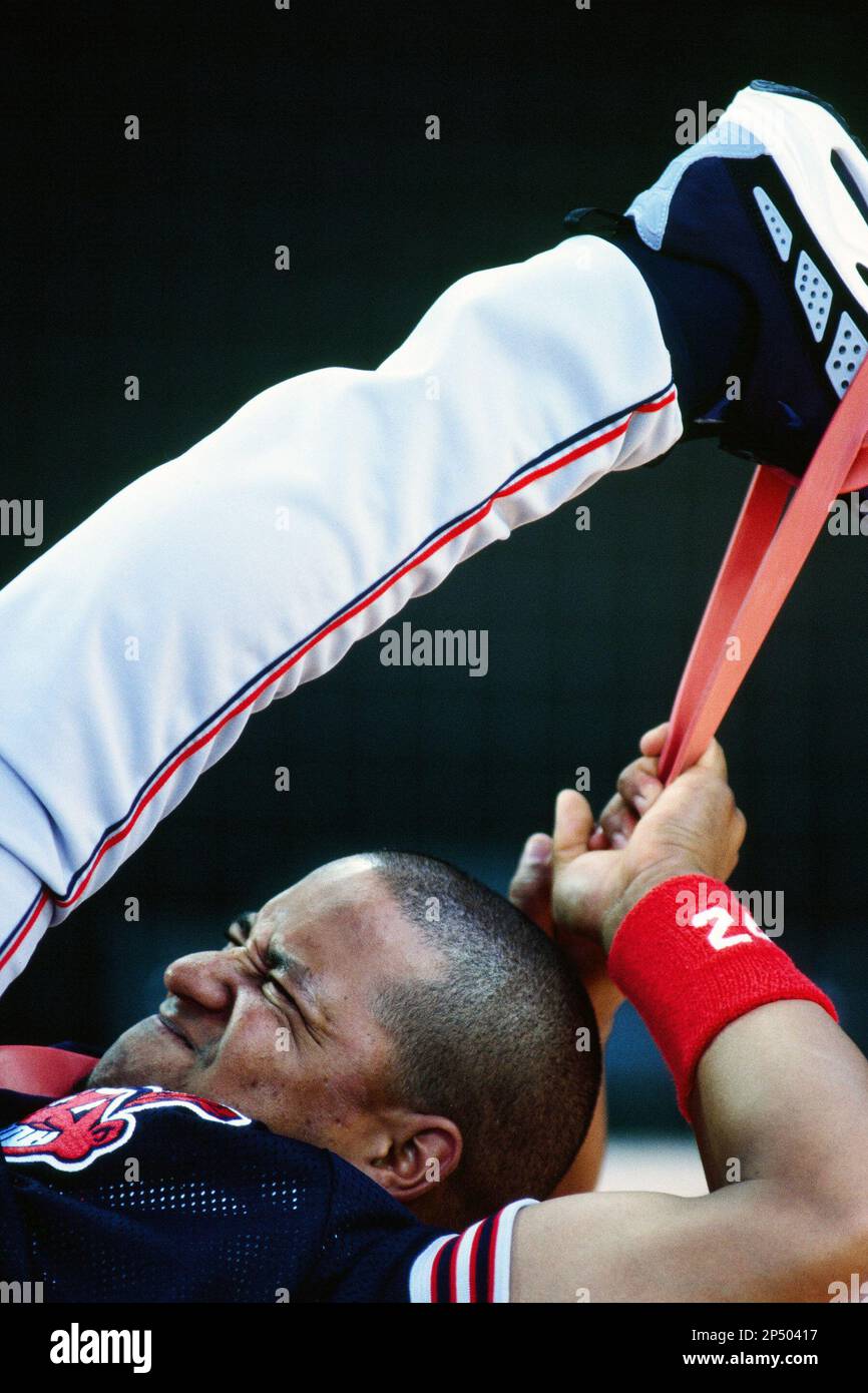Manny Ramirez of the Cleveland Indians during a game against the ...