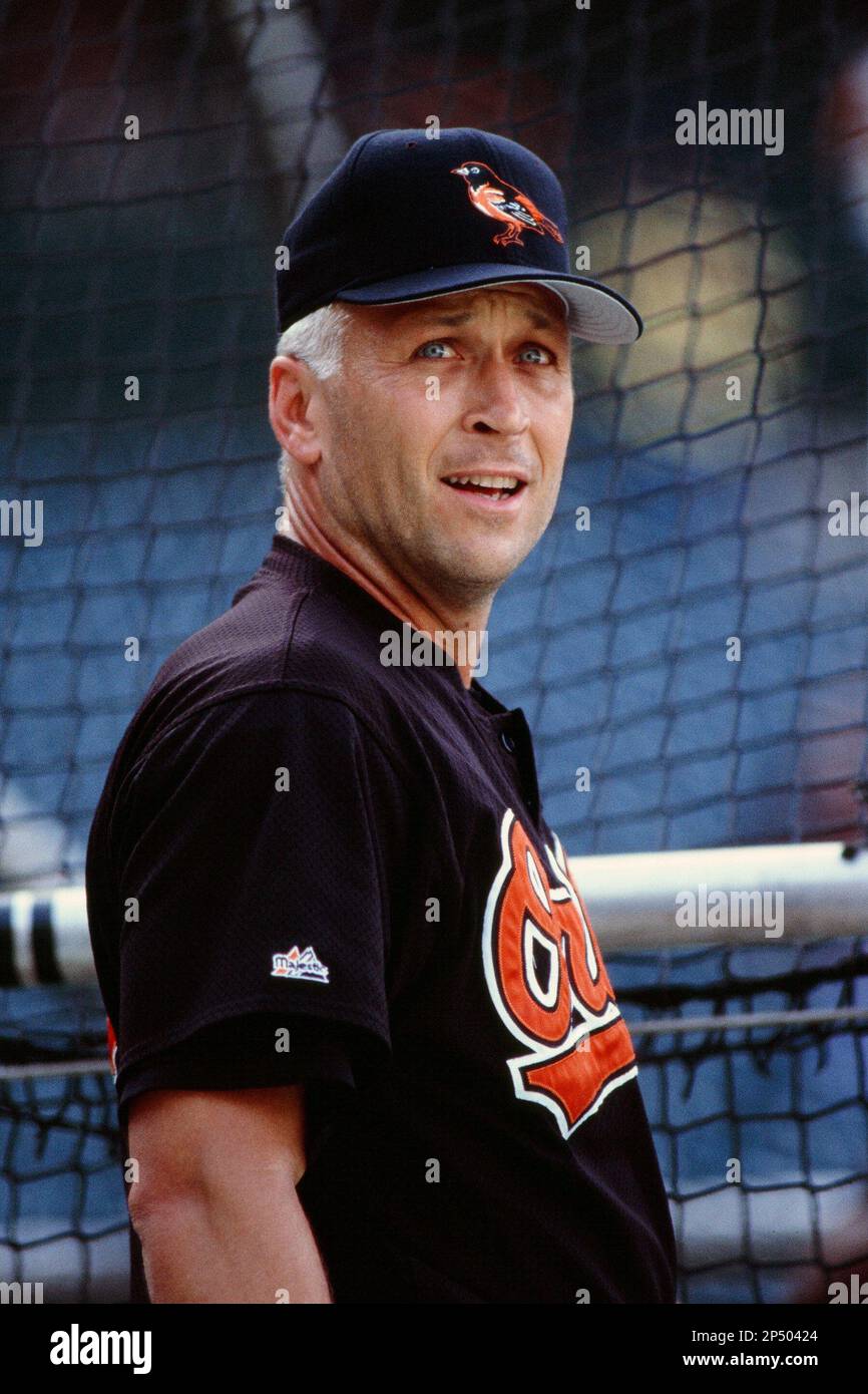 Cal Ripken jr. of the Baltimore Orioles during a game against the ...