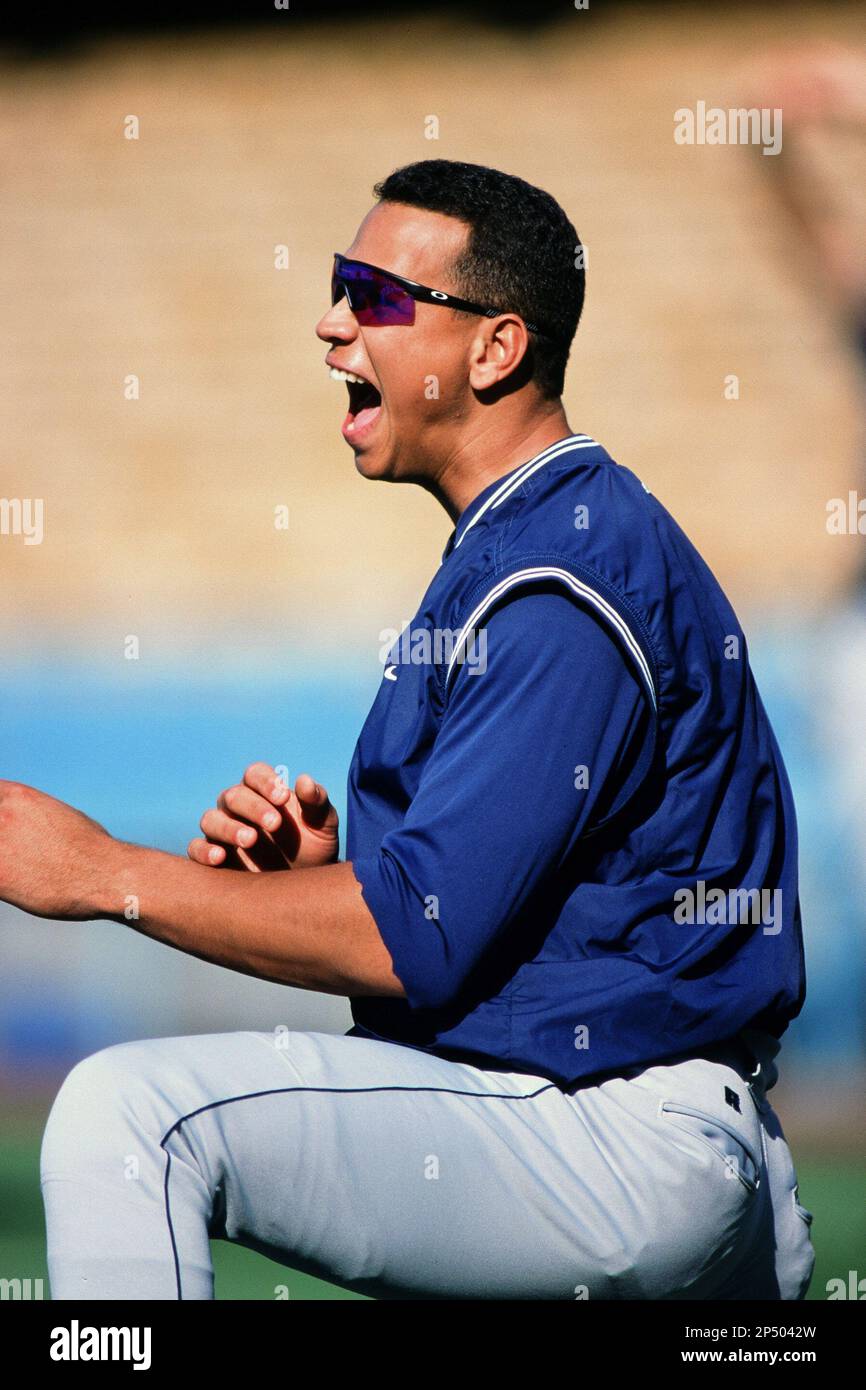 Alex Rodriguez of the Seattle Mariners during a game against the Los ...
