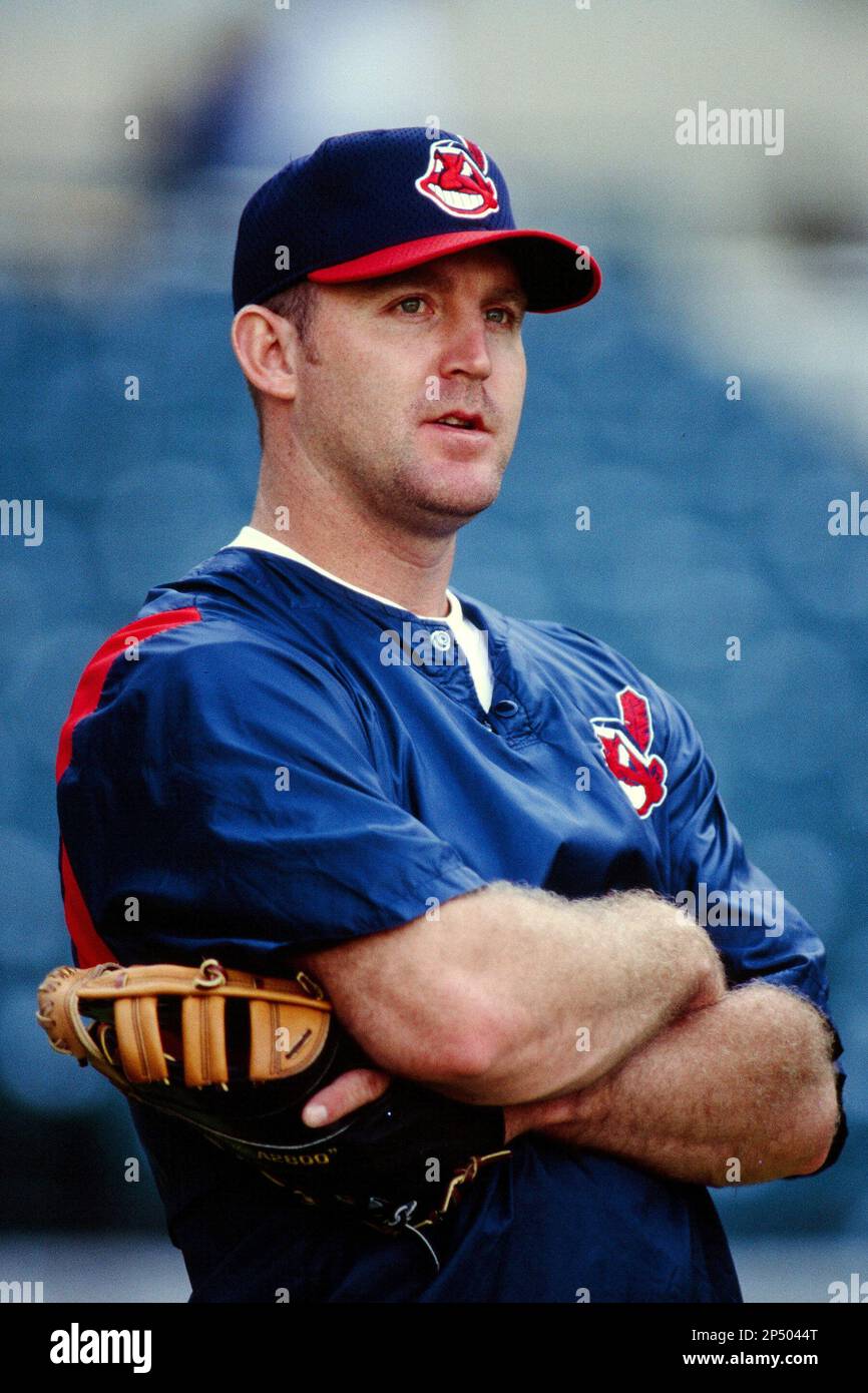 Jim Thome of the Cleveland Indians during a game against the Anaheim ...