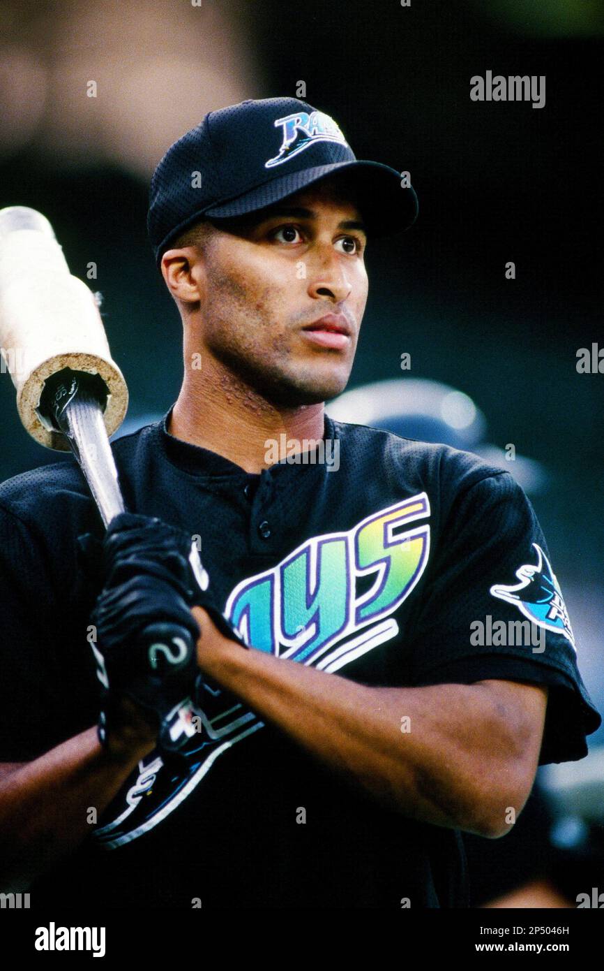 Randy Winn of the Tampa Bay Devil Rays during a game against the ...