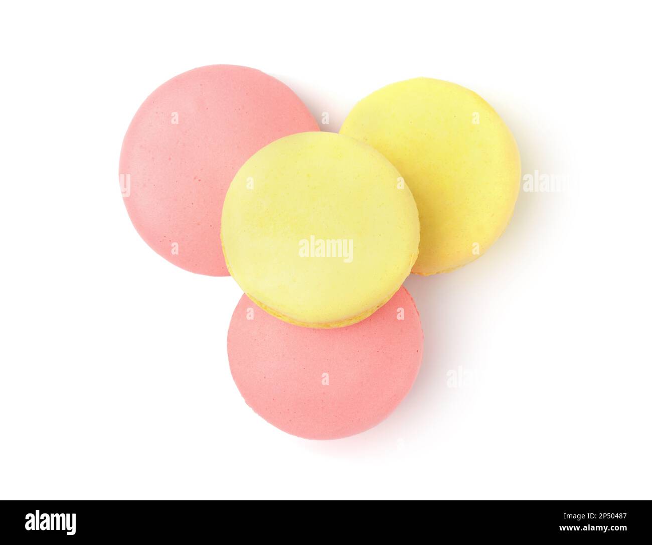 Group of colorful cakes isolated on white Stock Photo - Alamy